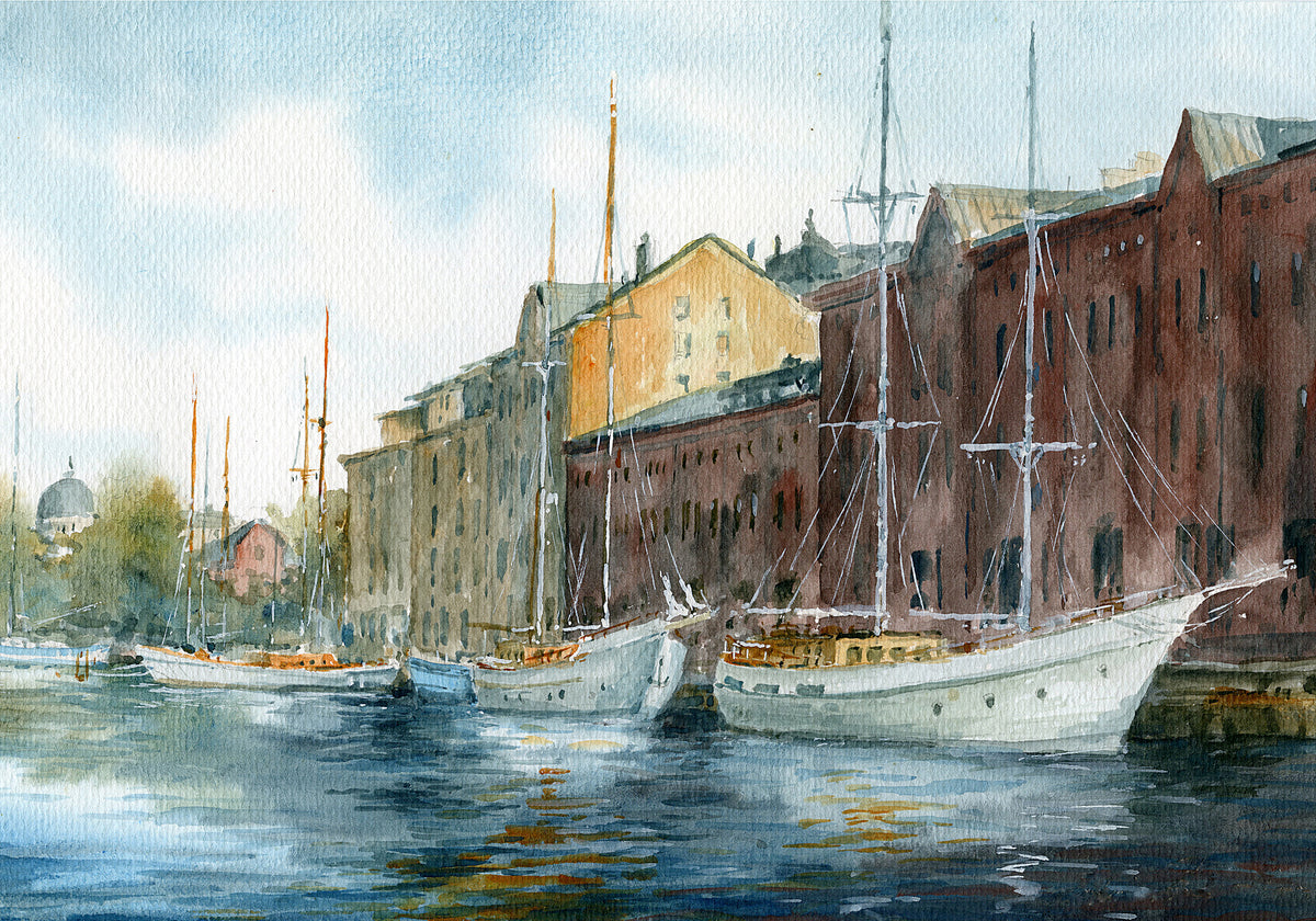 Watercolour Fine Art Print 1a – Helsinki Art Studio